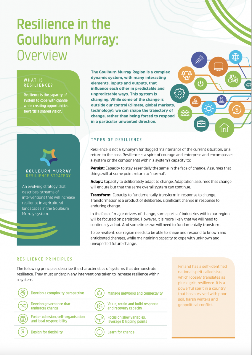 World's first Regional Resilience Strategy - RMCG
